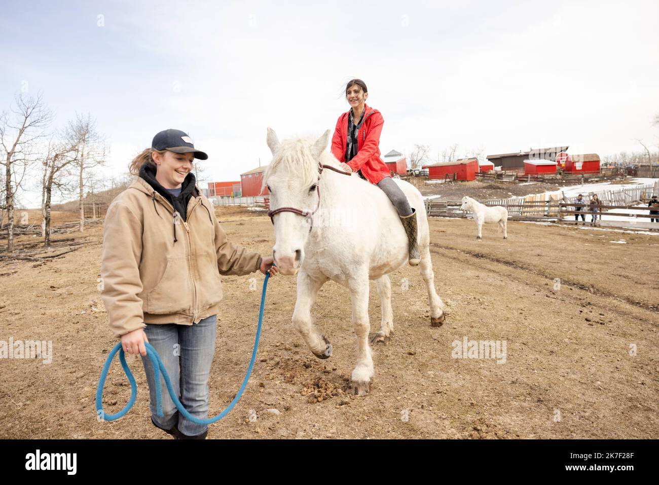 Girl leading girl hi-res stock photography and images - Alamy