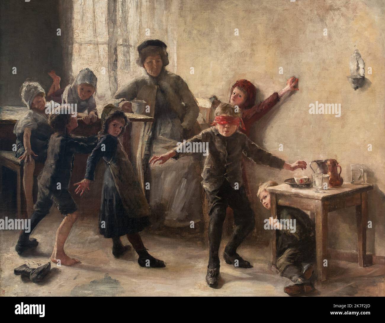 ©Active Museu/MAXPPP - ActiveMuseum 0000062.jpg / La partie de colin-maillard 1891 - / Ferdo ...