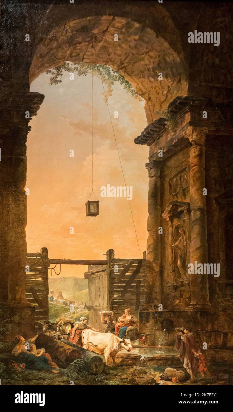 ©Active Museu/MAXPPP - ActiveMuseum 0000281.jpg / Le retour du troupeau ...