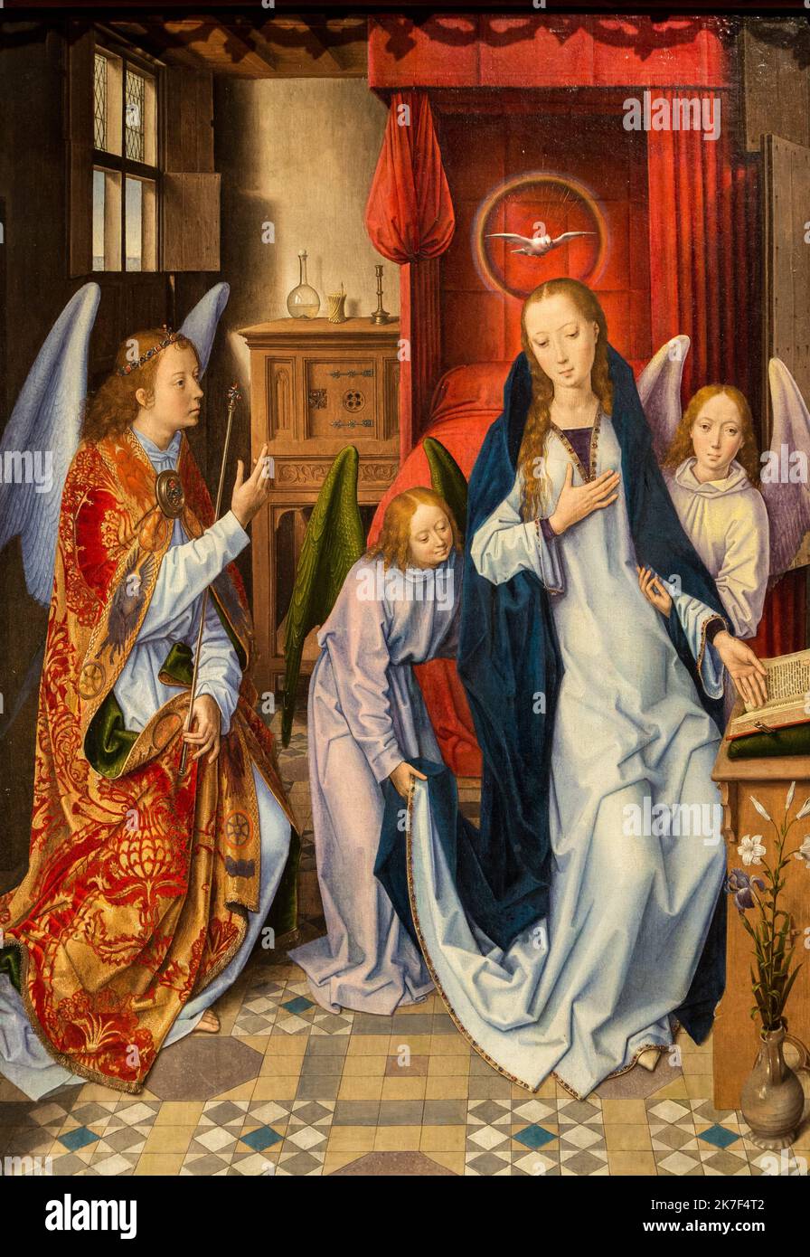 ©Active Museu/MAXPPP - ActiveMuseum 0000475.jpg / L'Annonciation - Hans Memling (1480) - 1480 ...