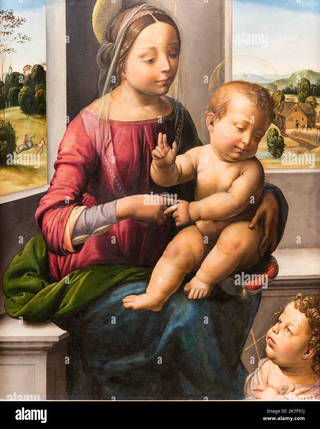 ©Active Museu/MAXPPP - ActiveMuseum 0000661.jpg / La Vierge et l'Enfant avec Saint Jean le ...