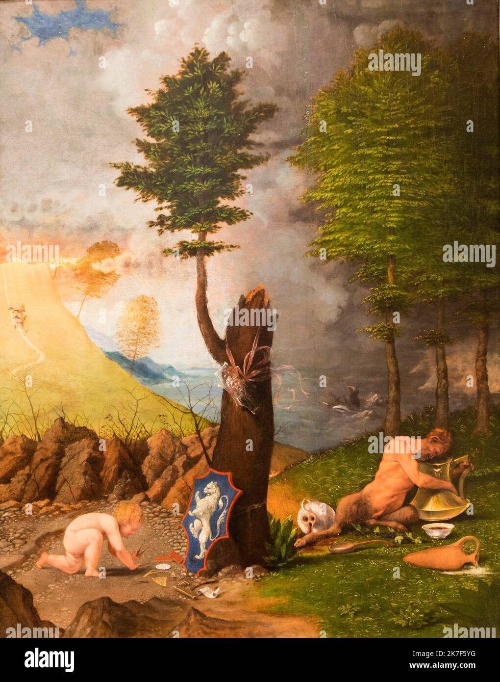Allegory of catholic religion hi-res stock photography and images - Alamy