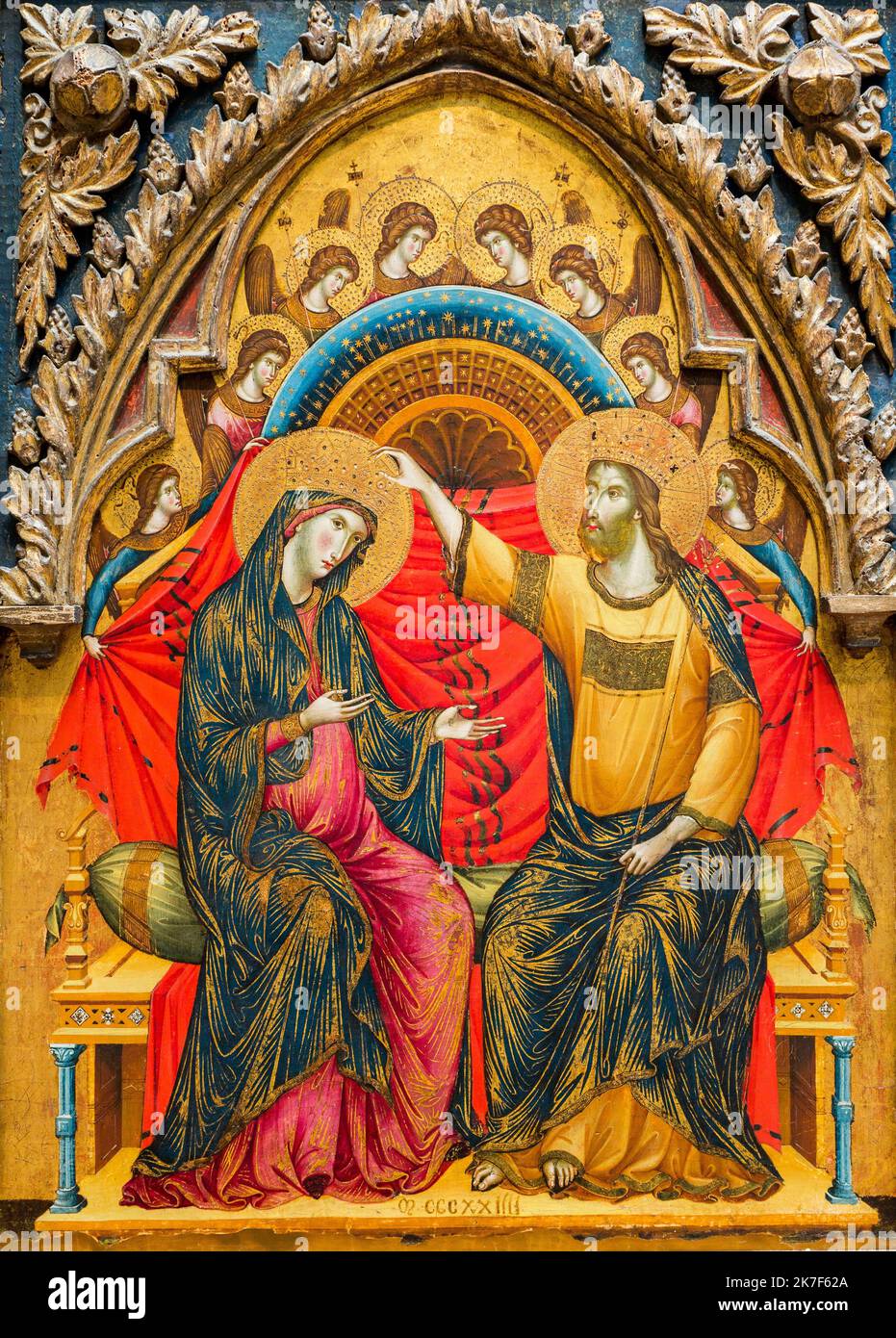 ©Active Museu/MAXPPP - ActiveMuseum 0001090.jpg / Le Couronnement de la Vierge, 1324 - Paolo ...