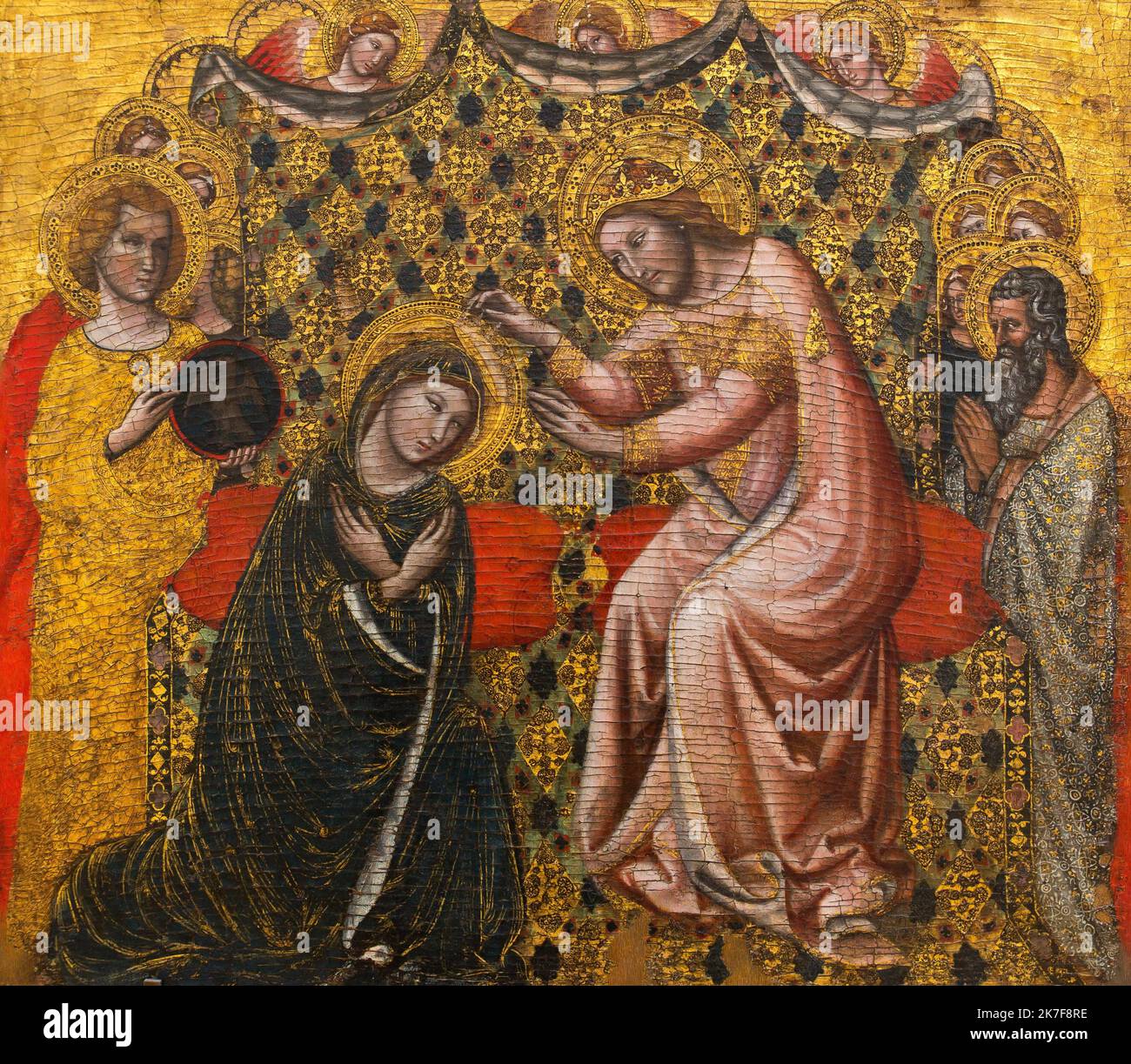 ©Active Museu/MAXPPP - ActiveMuseum 0002005.jpg / Le Couronnement de la Vierge 1340 - / Vitale ...