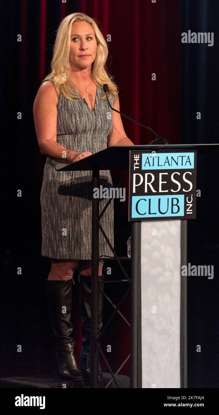 Atlanta, Georgia, USA. 16th Oct, 2022. Representative MARJORIE TAYLOR ...