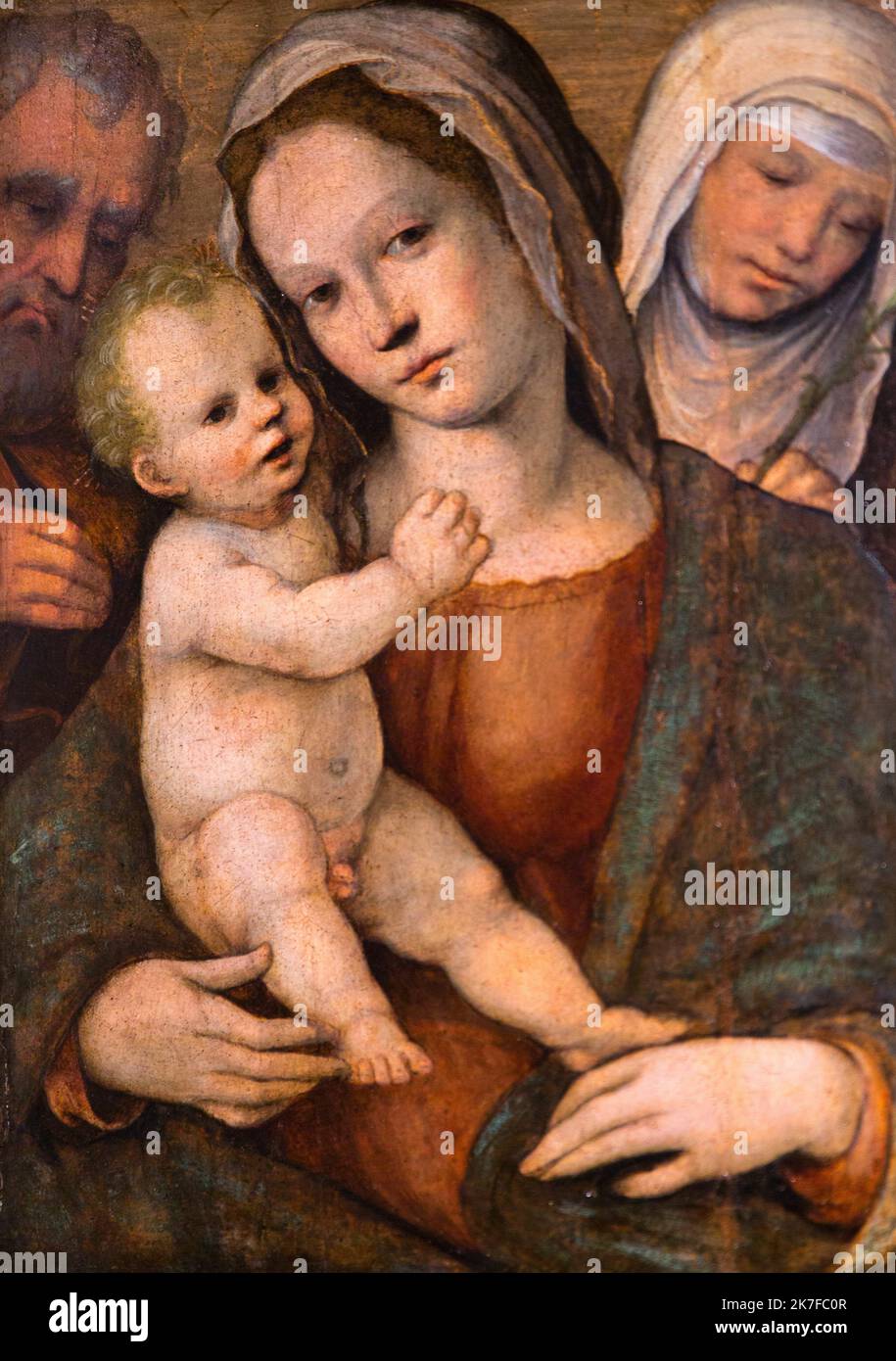 ©Active Museu/MAXPPP - ActiveMuseum 0005955.jpg / La vierge a l'enfant, saint Joseph et sainte ...