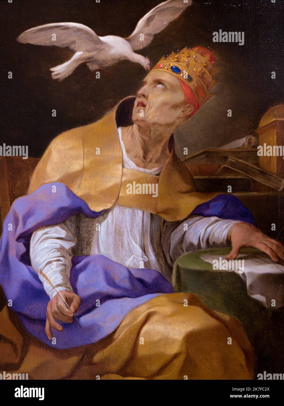 Pope Gregory The Great With Dove