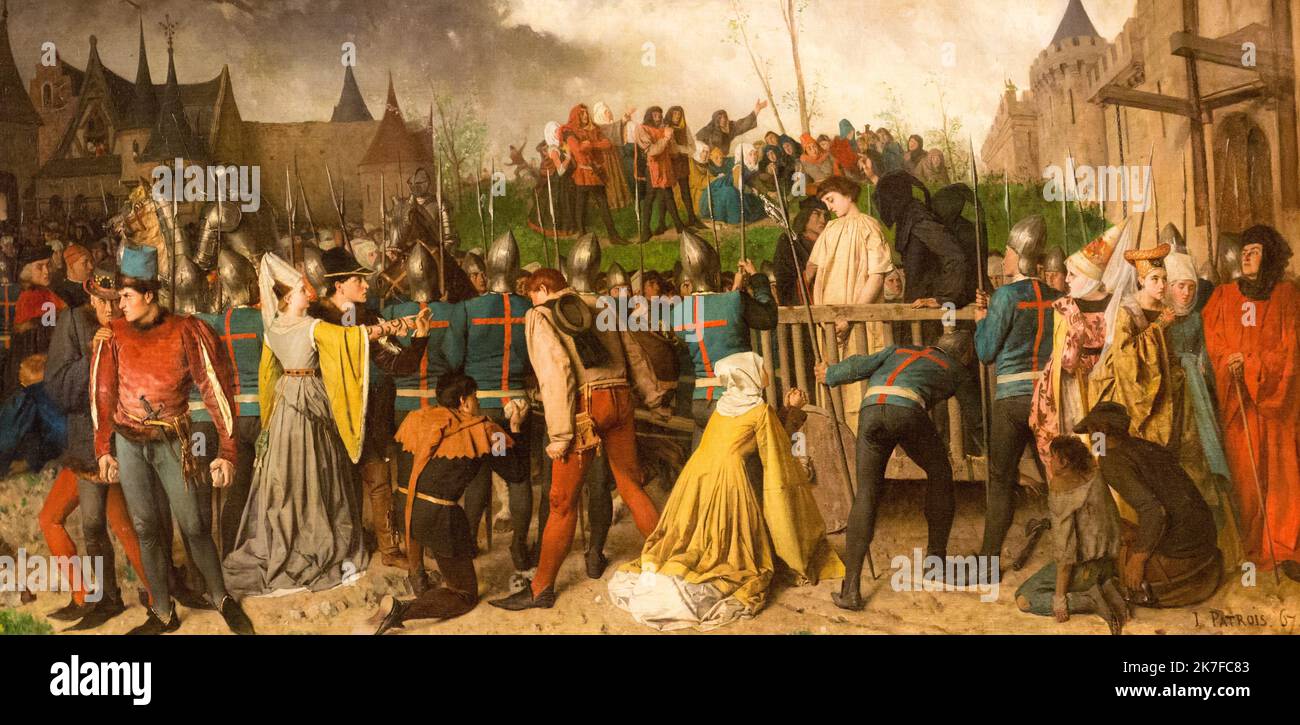 ©Active Museu/MAXPPP - ActiveMuseum 0006174.jpg / Jeanne d'Arc allant au supplice 1431 ...