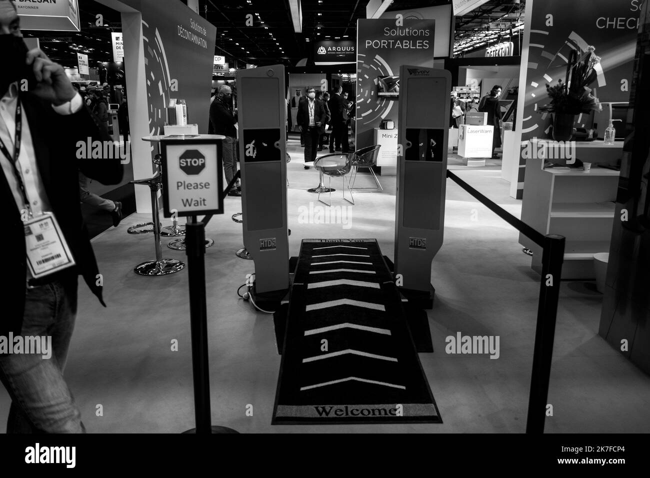 ©Michael Bunel / Le Pictorium/MAXPPP - Stand -Evolv edge- de la societe ...