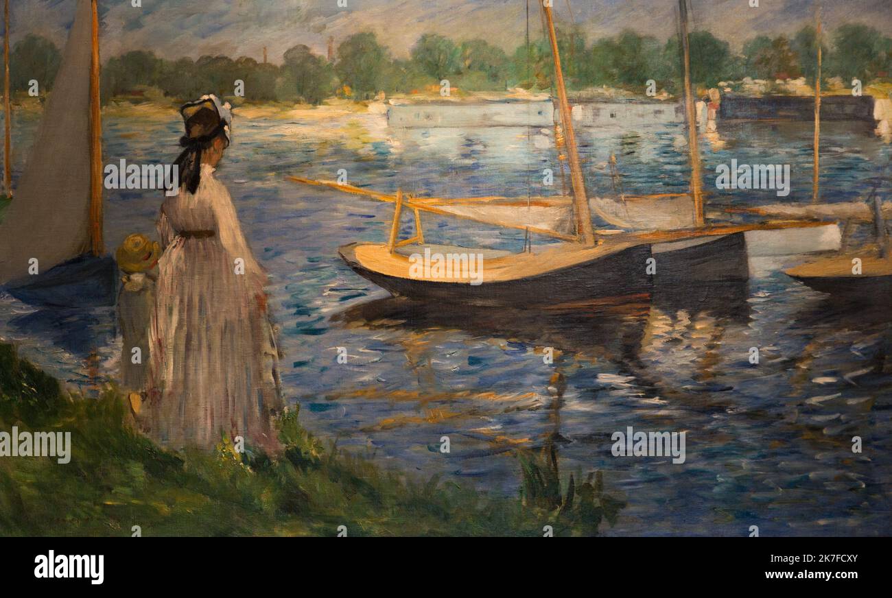 ©Active Museu/MAXPPP - ActiveMuseum 0006323.jpg / Bords de la Seine a Argenteuil Peinture ...