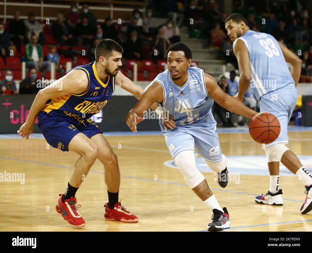 Thierry Larret / Maxppp. Basket-Ball. Leaders Cup. 1/4 de finale, Vichy ...