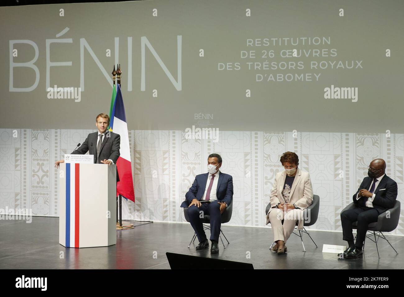 ©Sebastien Muylaert/MAXPPP - Discours de President de la Republique ...