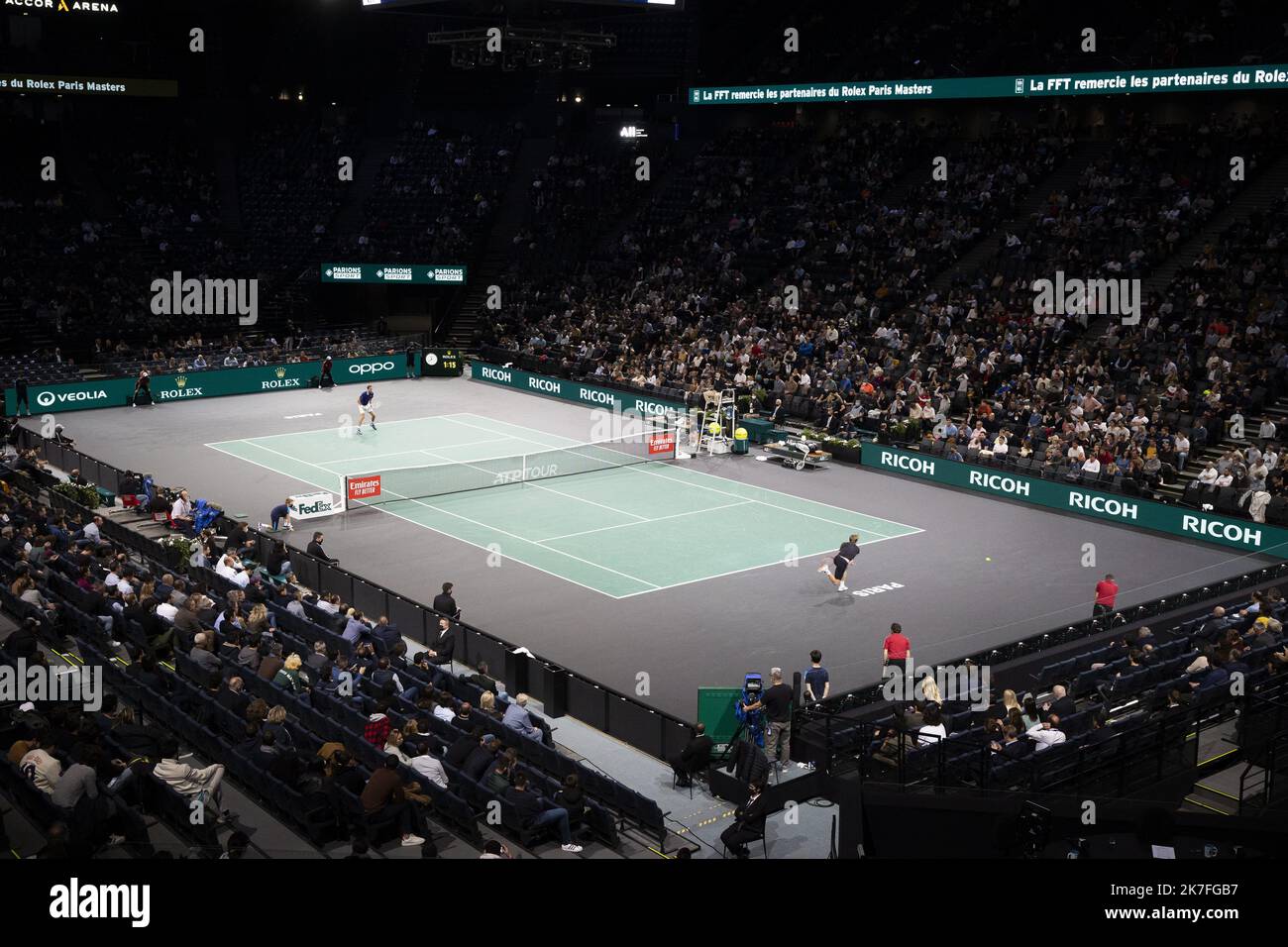 Paris masters tennis court view hi-res stock photography and images - Alamy