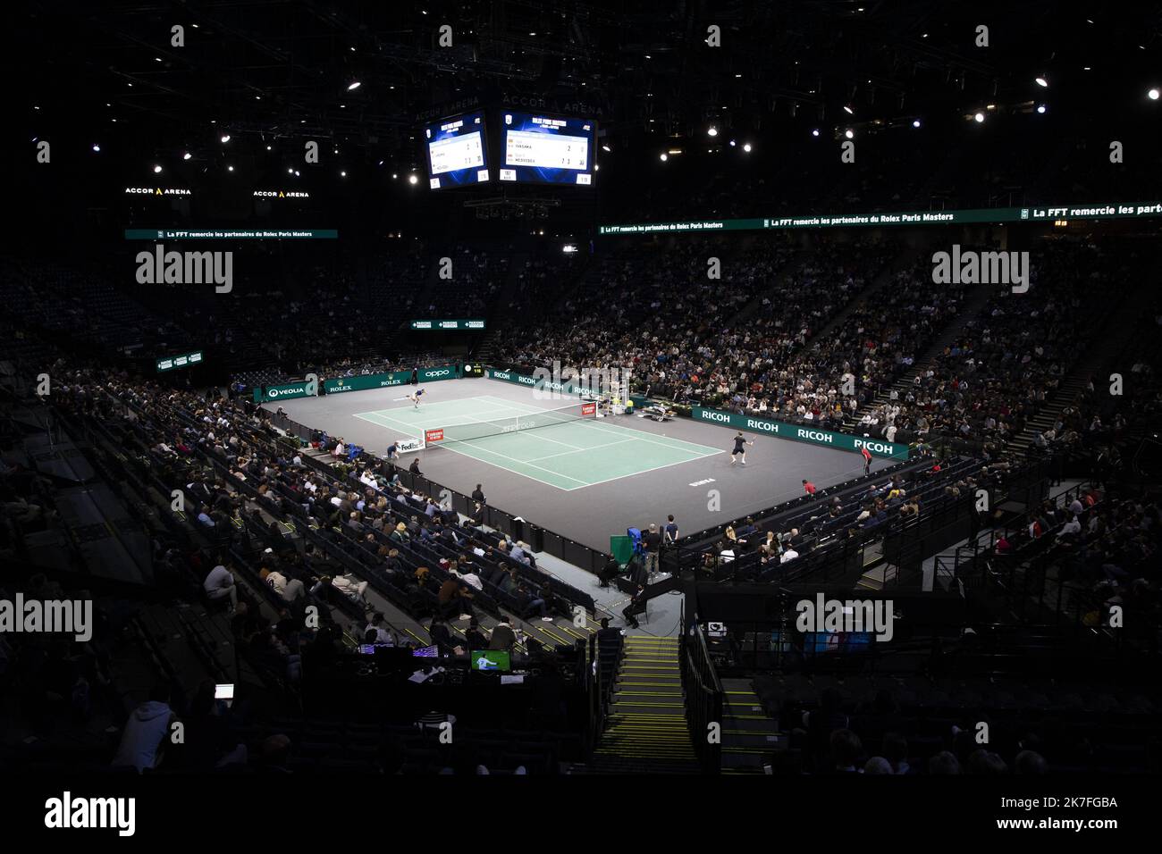 Paris masters tennis court view hi-res stock photography and images - Alamy