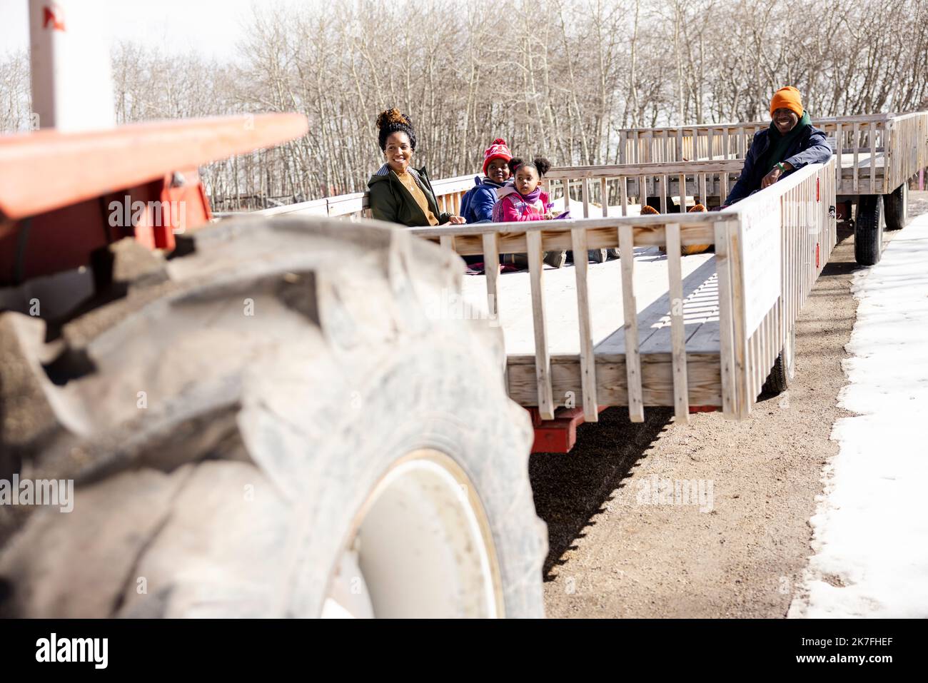 Family riding in springtime hi-res stock photography and images - Alamy