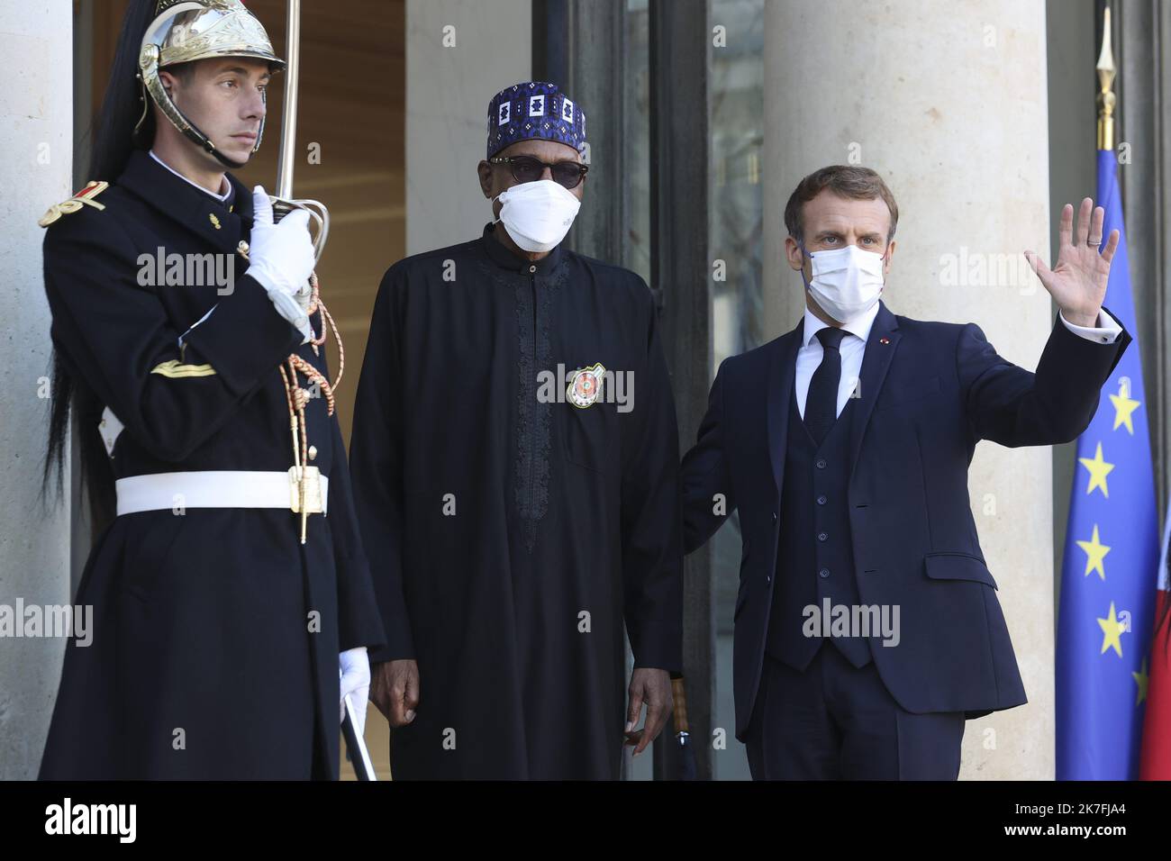 ©Sebastien Muylaert/MAXPPP - France's President Emmanuel Macron and ...