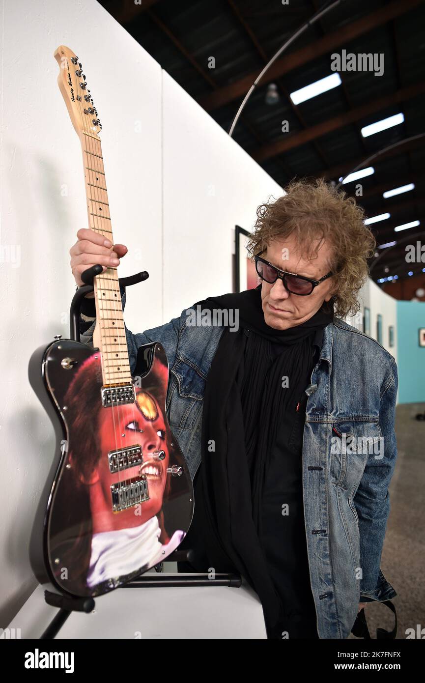 ©REMY GABALDA/MAXPPP - Le photographe britannique Mick Rock, connu pour ...