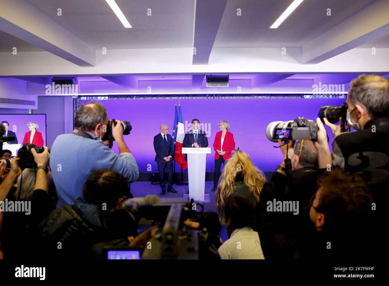 ©Sebastien Muylaert/MAXPPP - Les Republicains (LR) right-wing party's ...