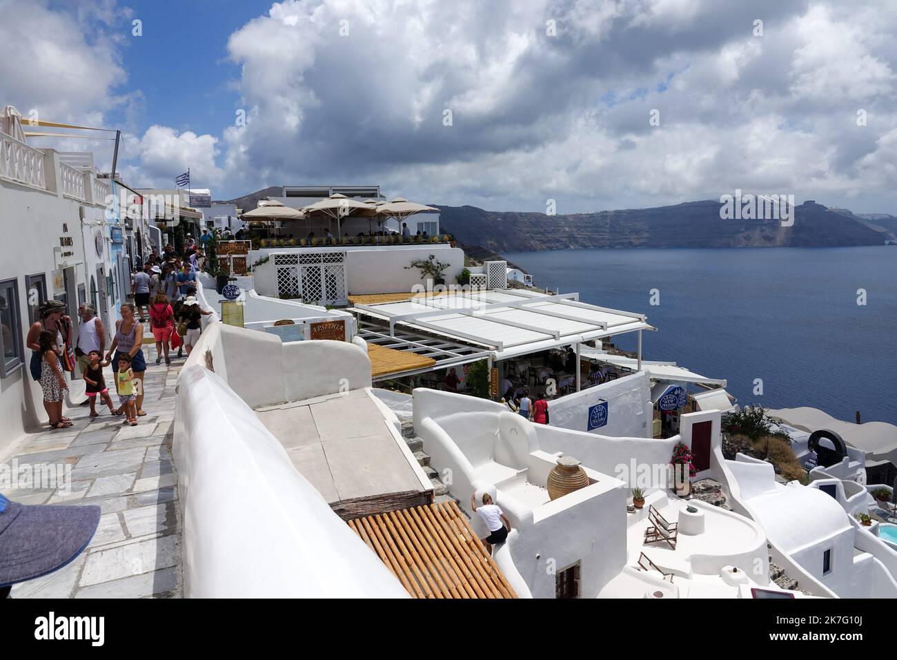 Â©PHOTOPQR/OUEST FRANCE/Franck Dubray ; Santorin ; 16/08/2021 ...
