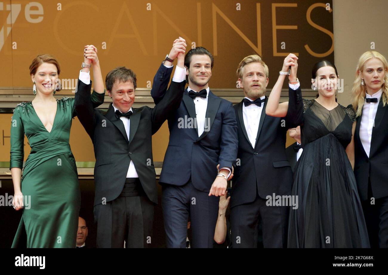 ©SERGE HAOUZI/MAXPPP - French actress Lea Seydoux, French director ...