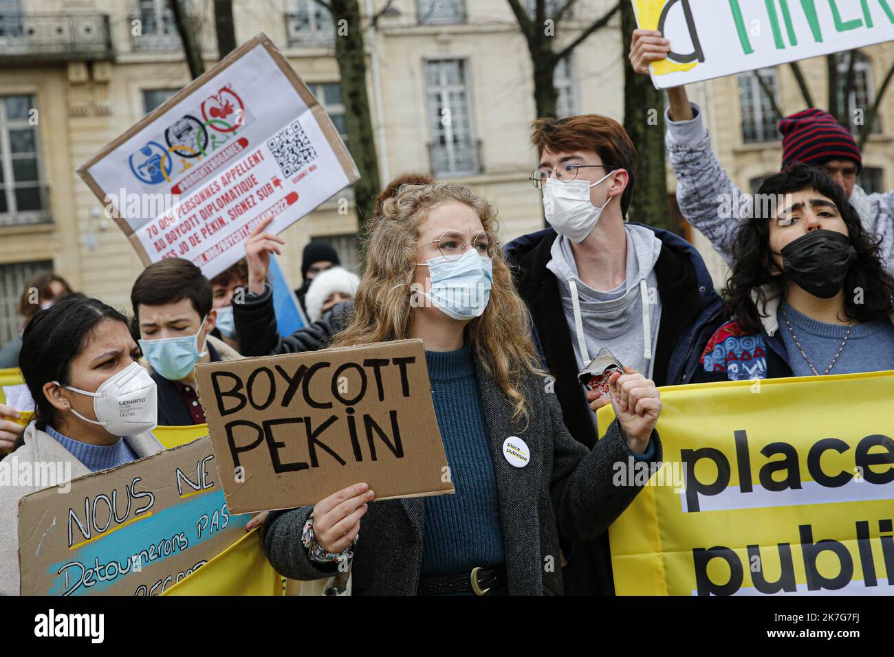 Boycott des jeux olympiques d'hiver de 2022 hi-res stock photography ...