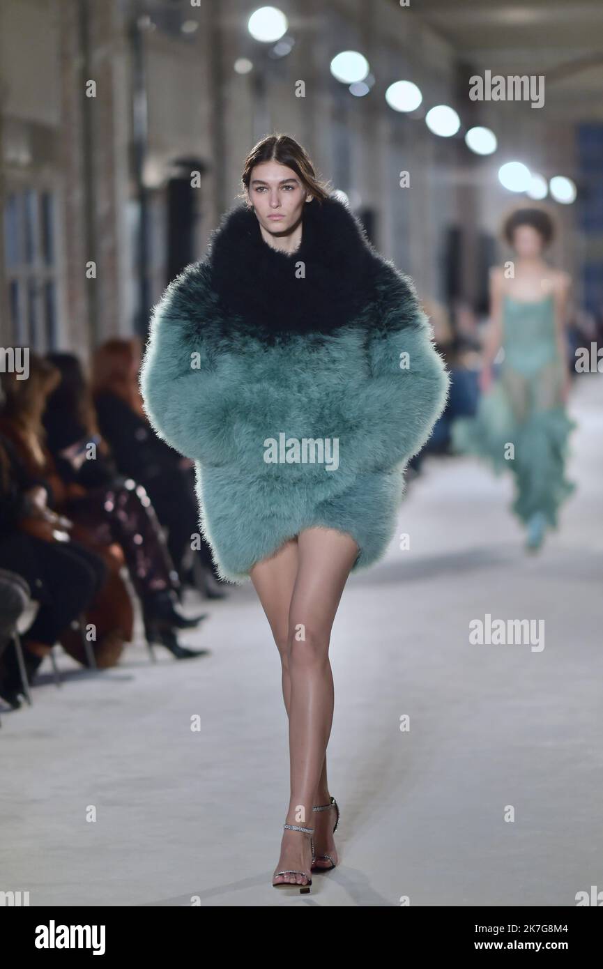 ©Agence Franck Castel/MAXPPP - A model walks the runway during the ...