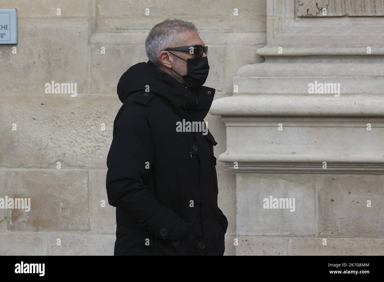 ©Sebastien Muylaert/MAXPPP - Vincent Cassel lors des obseques de l ...