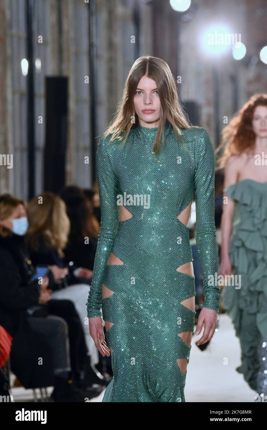 ©Agence Franck Castel/MAXPPP - A model walks the runway during the ...