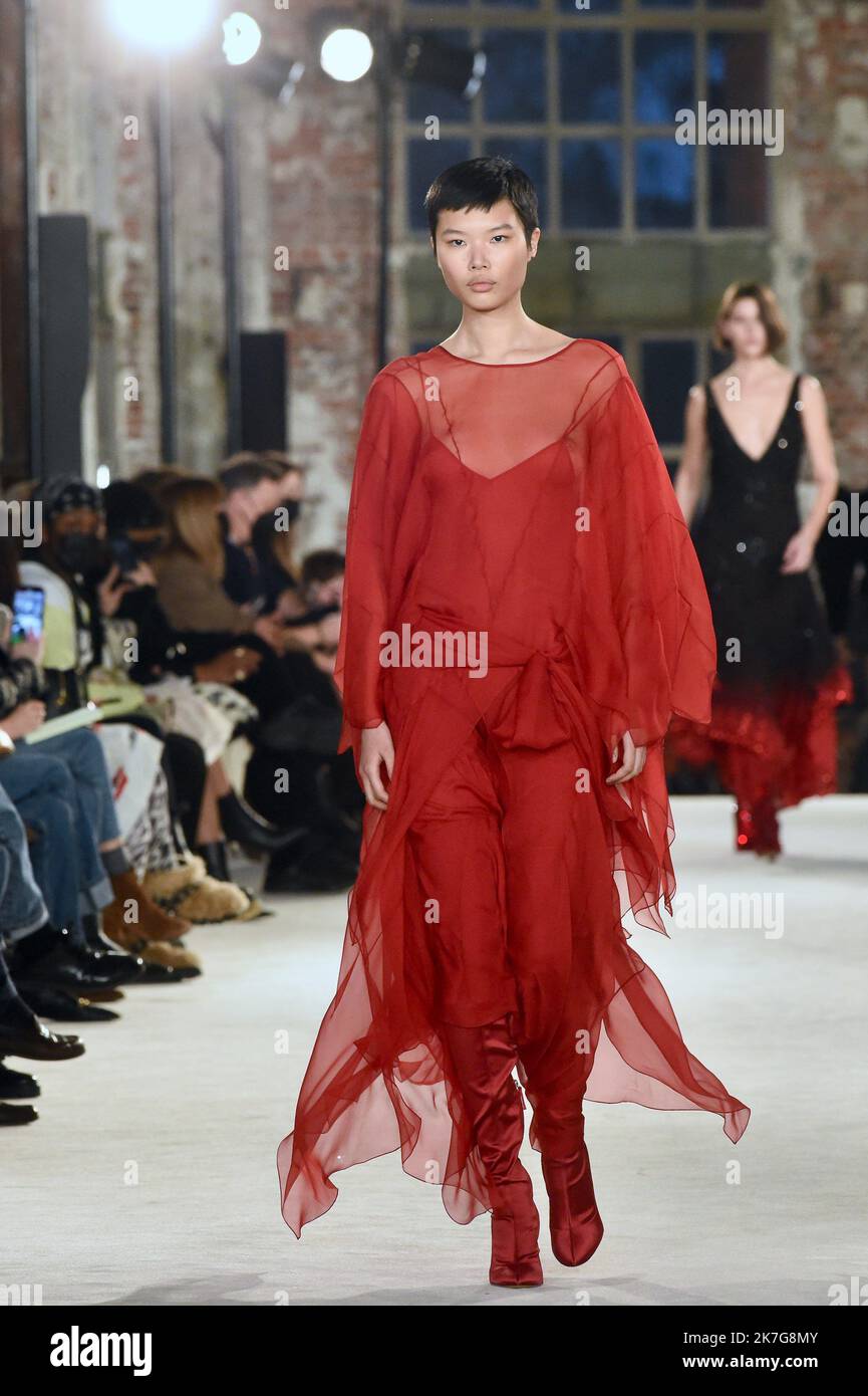 ©Agence Franck Castel/MAXPPP - A model walks the runway during the ...