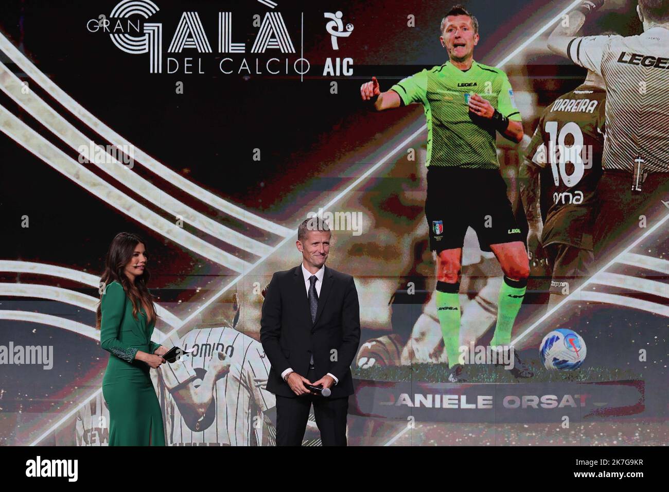 Rho, Italy. 17th Oct, 2022. Daniele Orsato awarded best referee 2021/22 ...