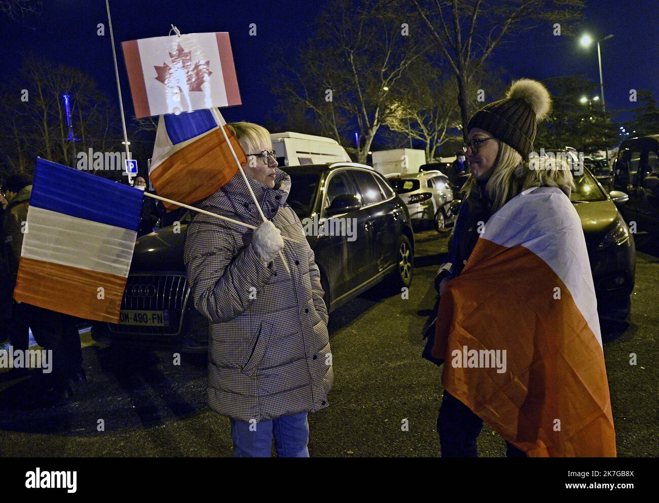 ©PHOTOPQR/LE PROGRES/Stéphane GUIOCHON - Bron 10/02/2022 - Convoi de la ...