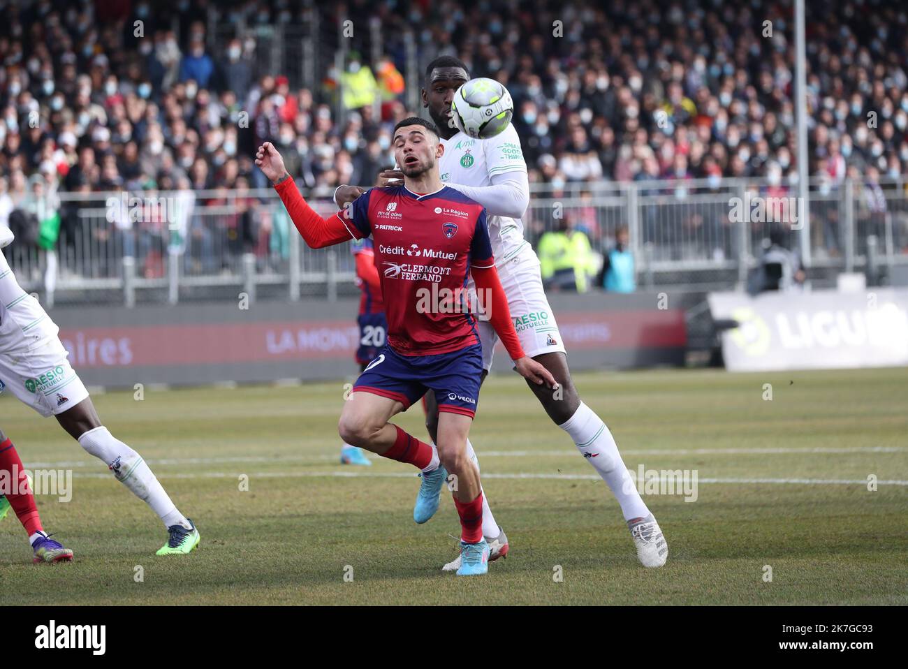 Thierry LARRET / MAXPPP. Football. Ligue 1 Uber Eats. Clermont Foot 63 vs Association Sportive ...
