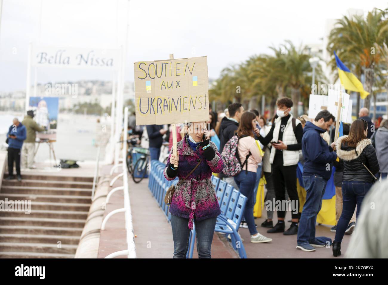 ©PHOTOPQR/NICE MATIN/Dylan Meiffret ; Nice ; 24/02/2022 ; NICE, le 24 ...