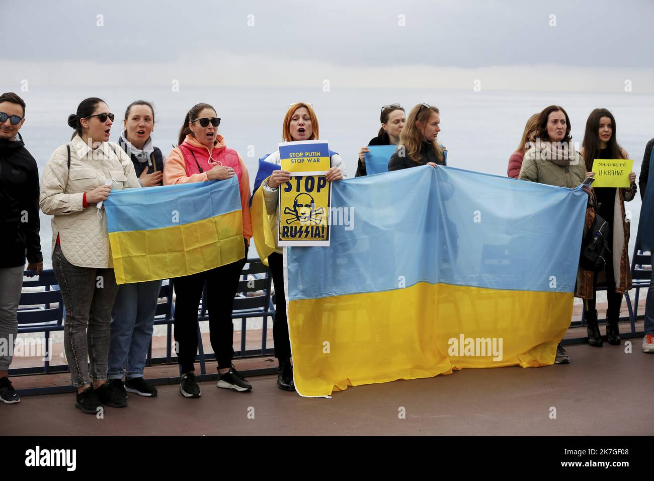 ©PHOTOPQR/NICE MATIN/Dylan Meiffret ; Nice ; 24/02/2022 ; NICE, le 24 ...
