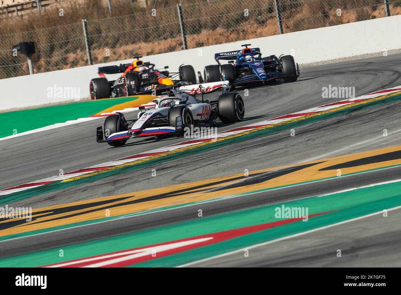 Nikita Mazepin, Haas. F1 test pre-season 2022. barcelona F1 Stock Photo ...