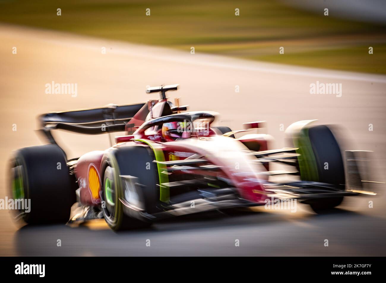 Carlos Sainz, Ferrari. F1 test pre-season 2022. barcelona F1 Stock ...
