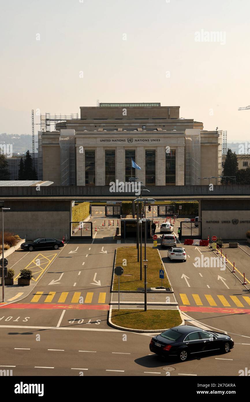 ©Francois Glories/MAXPPP - 07/03/2022 The North Entrance of the Palais ...