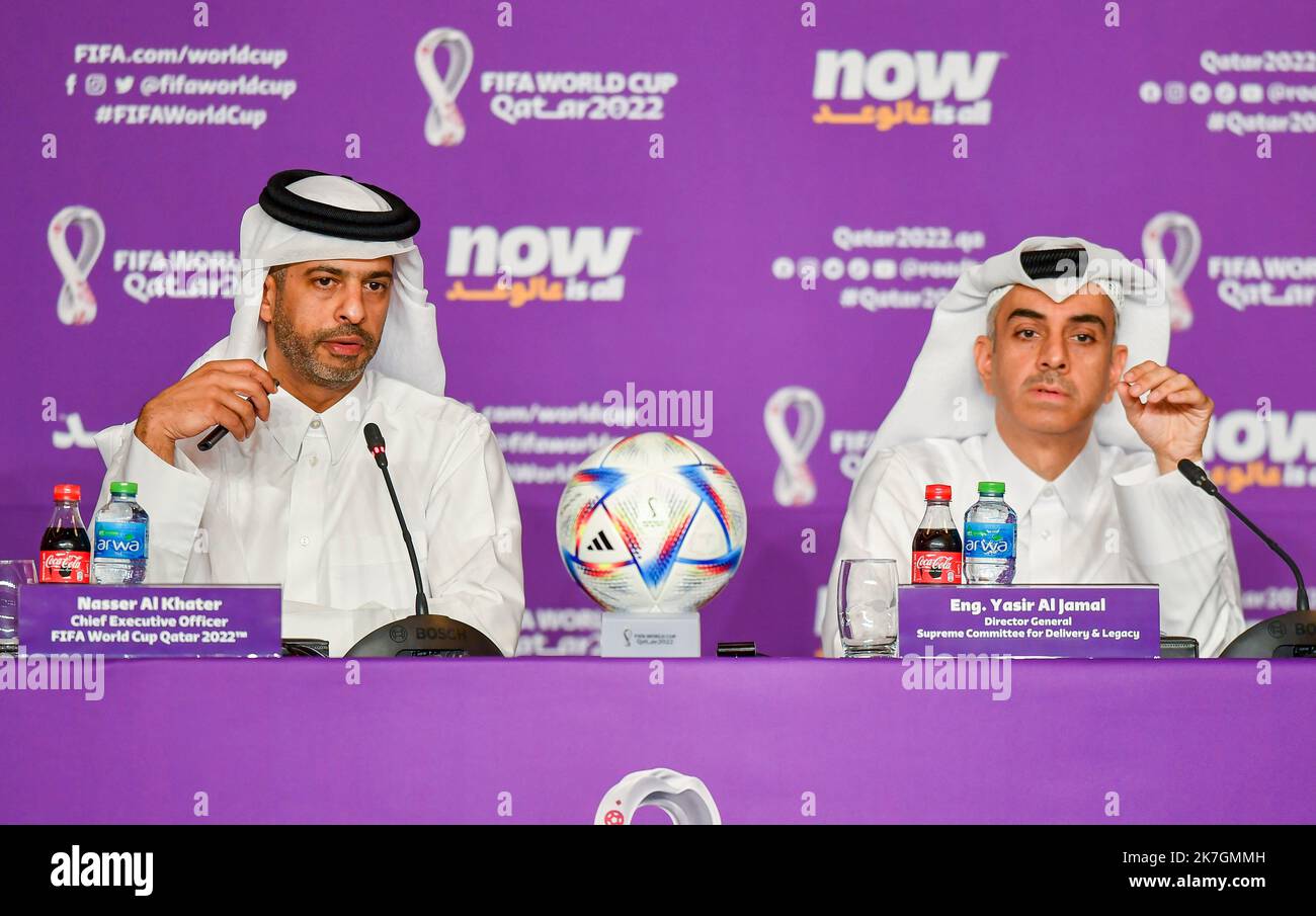 Doha, Qatar. 17th Oct, 2022. Qatar 2022 Chief Executive Officer Nasser ...