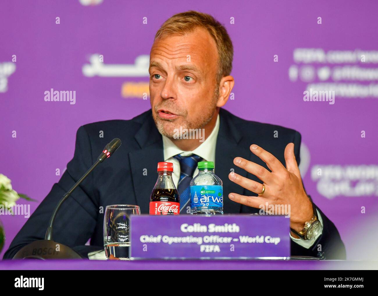 Doha, Qatar. 17th Oct, 2022. Chief Operating Officer of FIFA World Cup ...