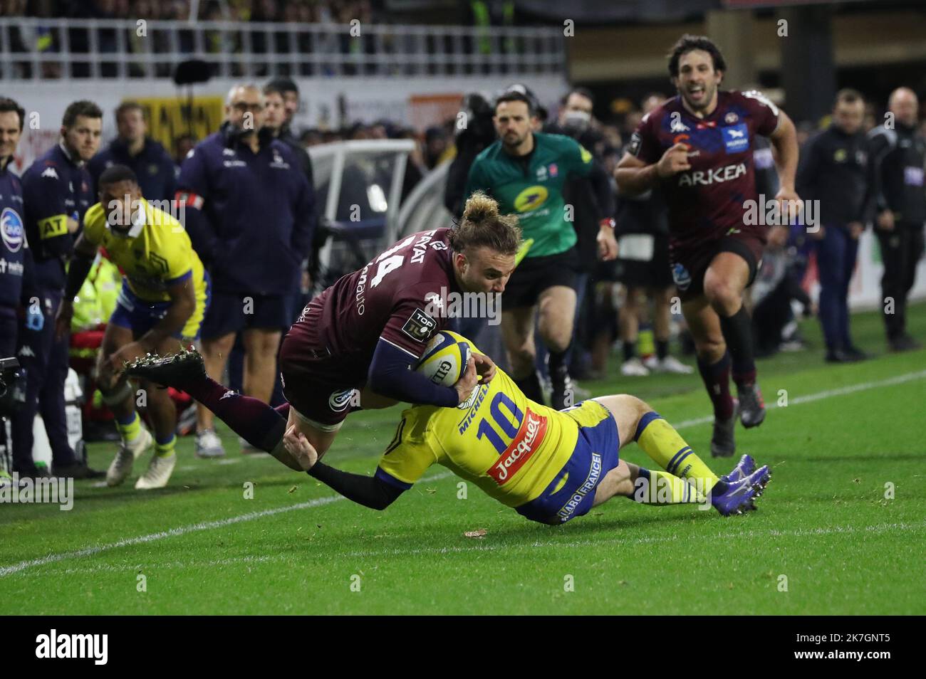 Thierry LARRET / Maxppp. Rugby Top 14 : ASM Clermont Auvergne vs Union ...