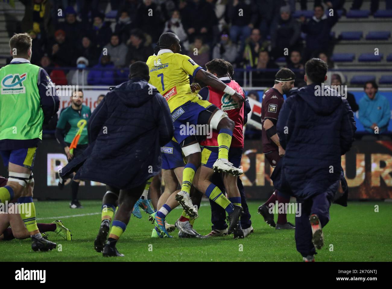 Thierry LARRET / Maxppp. Rugby Top 14 : ASM Clermont Auvergne vs Union ...