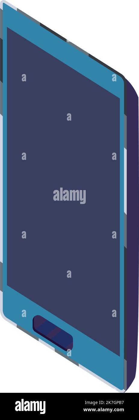 flat blue smartphone Stock Vector Image & Art - Alamy