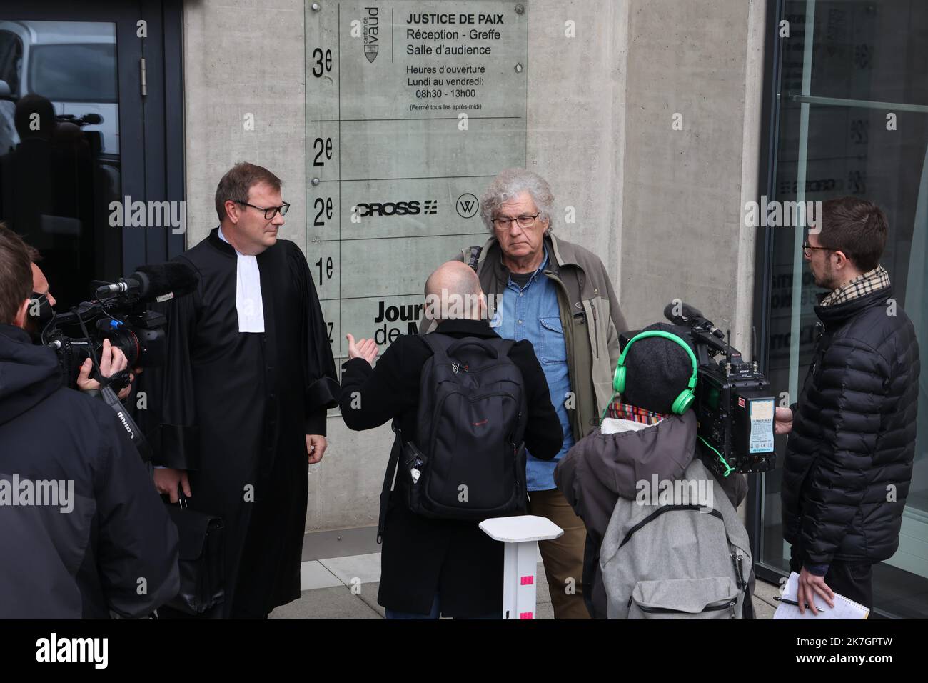 ©Francois Glories/MAXPPP - 18/03/2022 Exit Alain Chauvet at the hearing ...