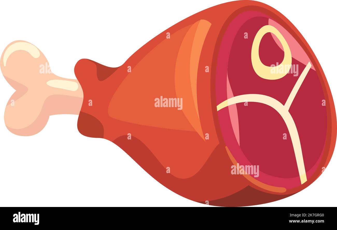 flat ham leg Stock Vector Image & Art - Alamy