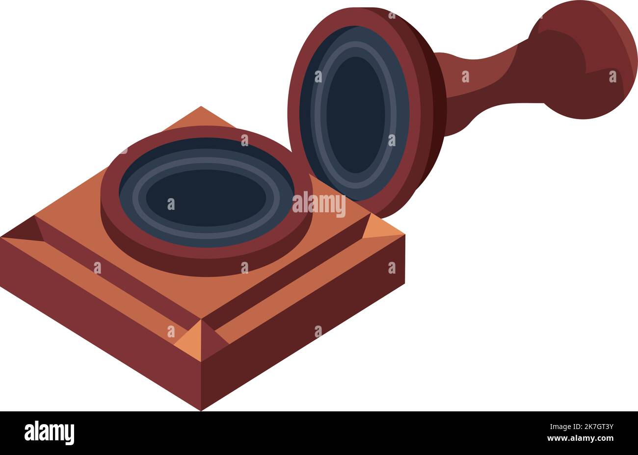 flat wooden stamper Stock Vector Image & Art - Alamy