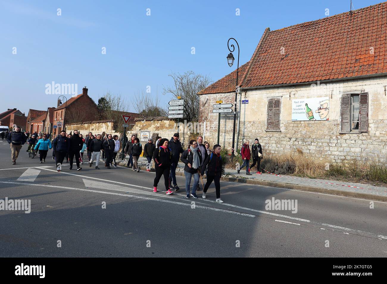 ©PHOTOPQR/VOIX DU NORD/Ludovic Maillard ; 20/03/2022 ; Fresnicourt le ...