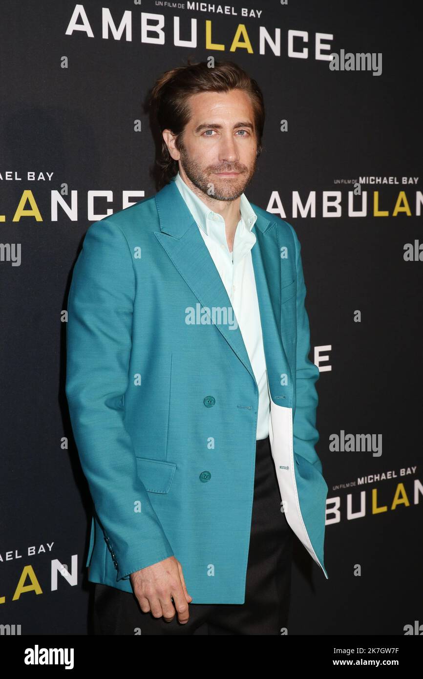 ©Sebastien Muylaert/MAXPPP - Paris 20/03/2022 US actor Jake Gyllenhaal ...