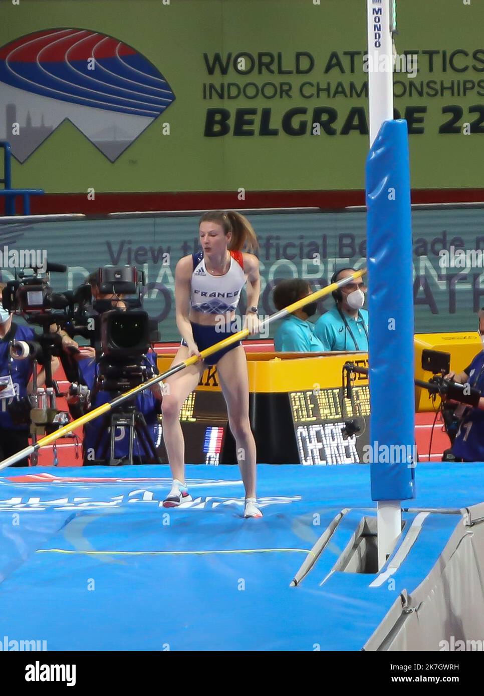 ©Laurent Lairys/MAXPPP - Margot CHEVRIER of France Finale Pole Vault ...