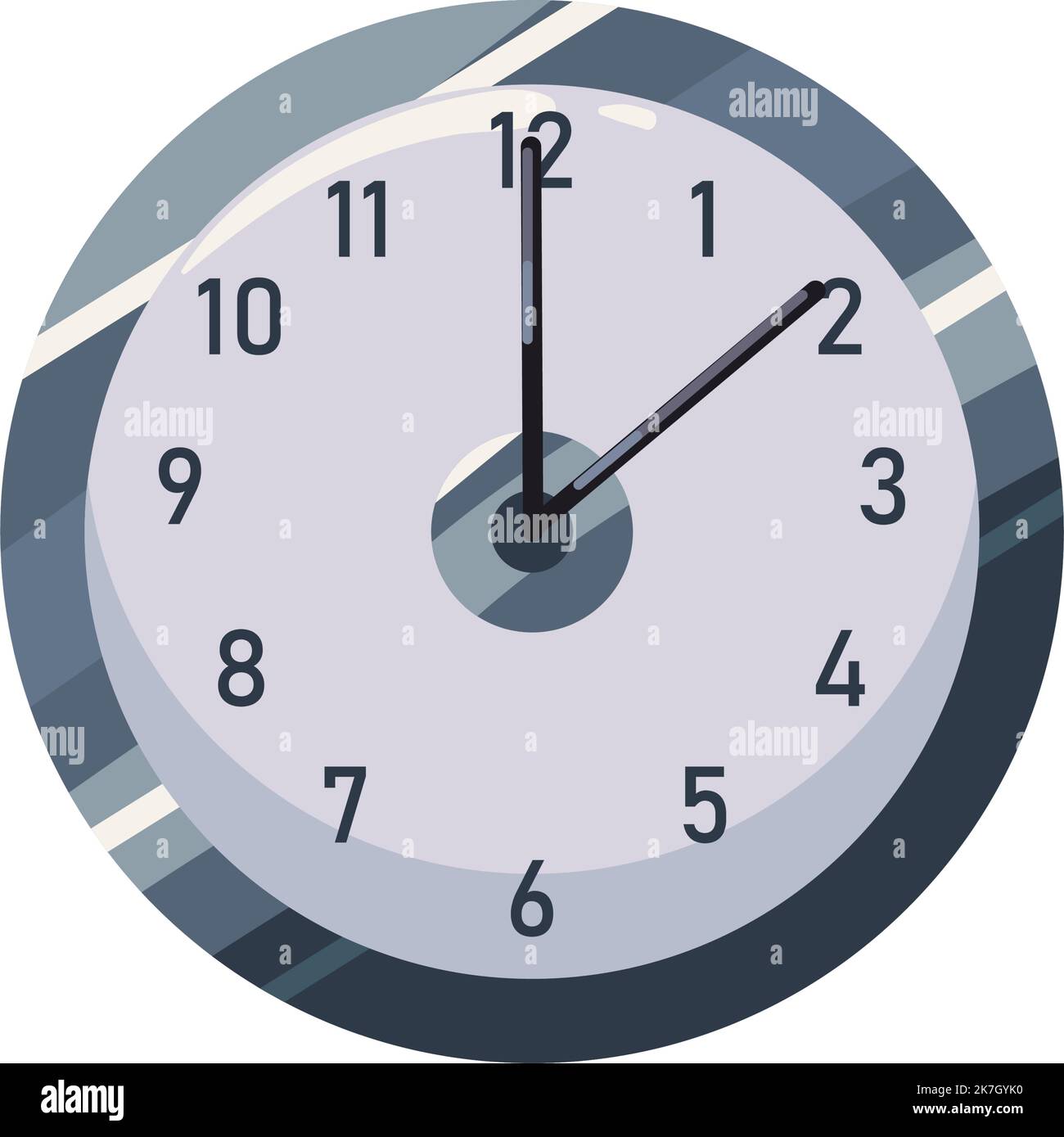 flat metallic clock Stock Vector Image & Art - Alamy