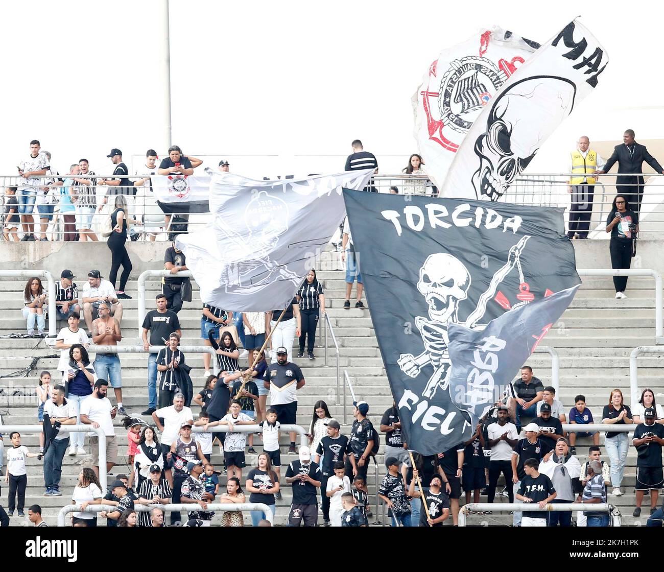 Sao Paulo, Brazil. 17th Oct, 2022. Supporters during Corinthians ...